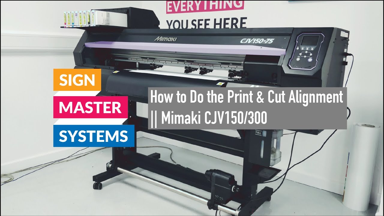 How To Do Your Print and Cut Alignment || Mimaki CJV150/300 - YouTube