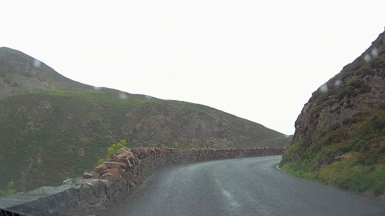 A rainy drive along the Sychnant Pass Road from Penmaenmawr to Conwy ...
