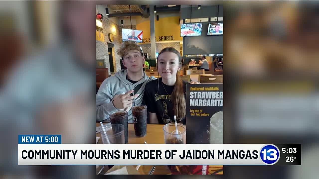 Community mourns murder of Jaidon Mangas - YouTube