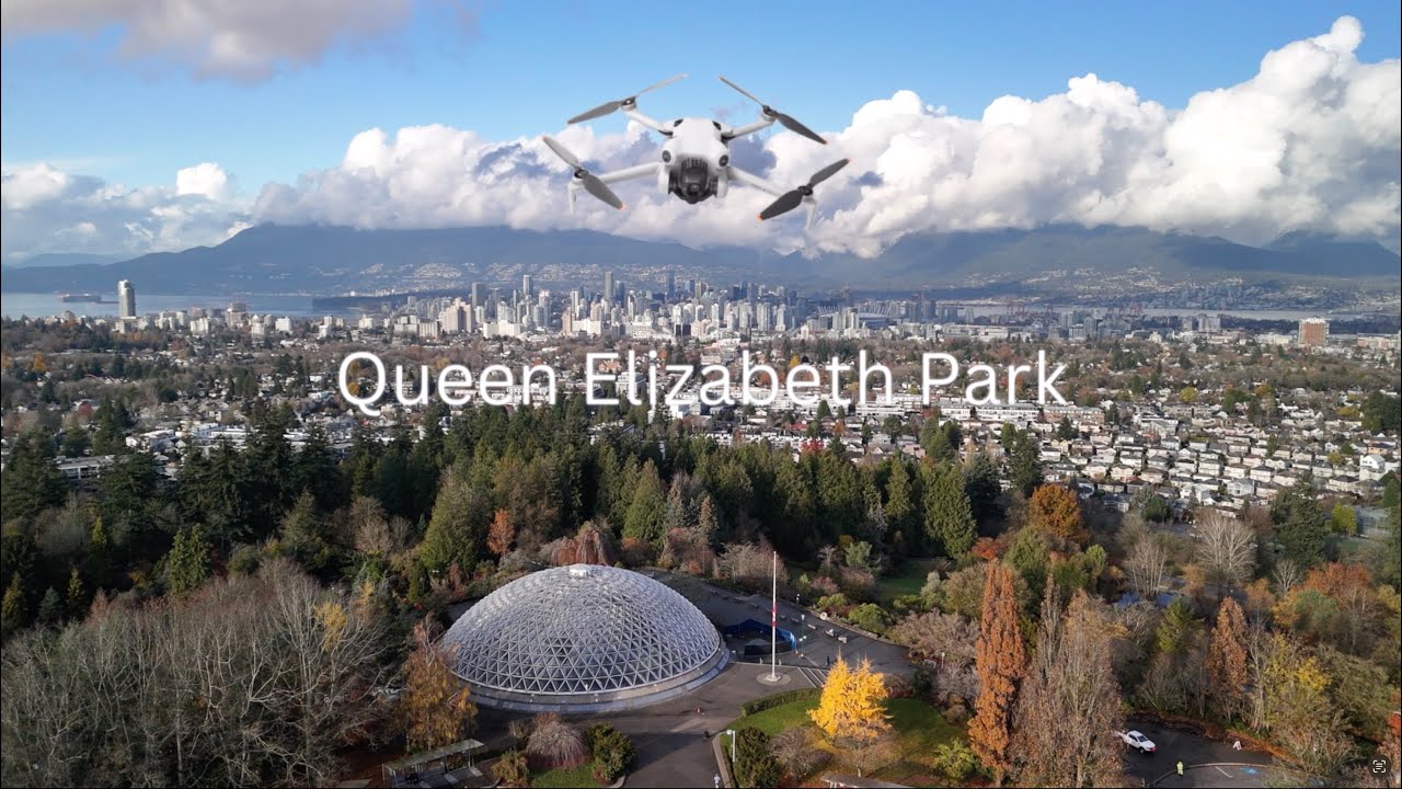 Drone footage - Queen Elizabeth Park, Stunning Views of Downtown ...