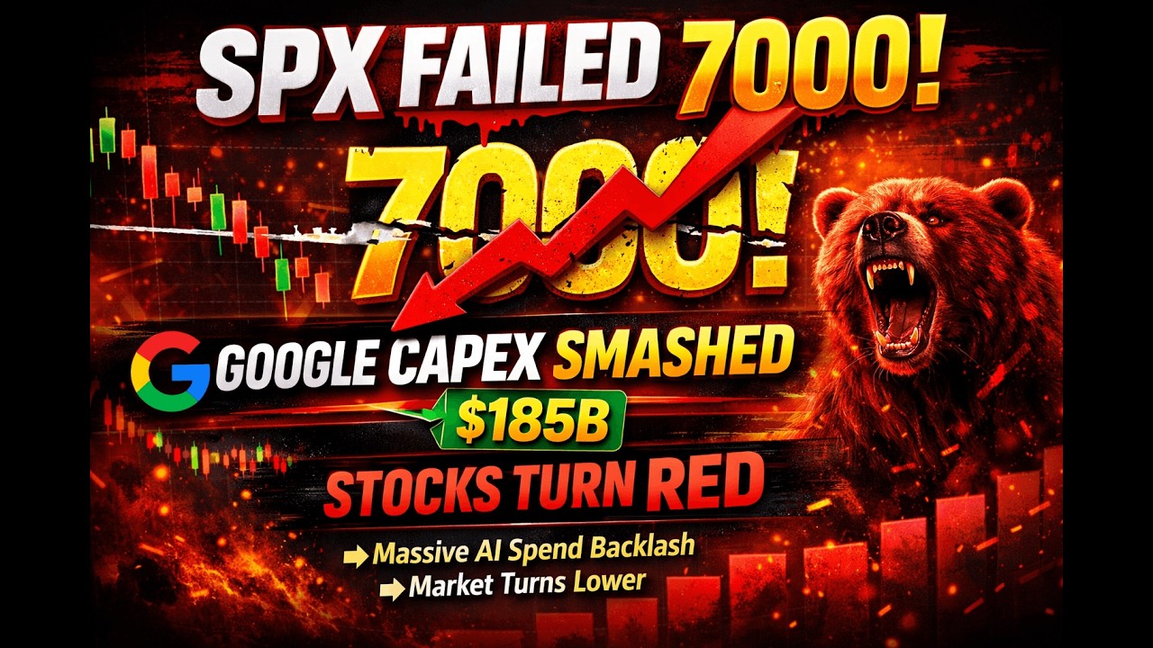 Google Cap-Ex Is Crazy, SPX Failing To Hold Highs. (The 20 & 50 EMA Are ...
