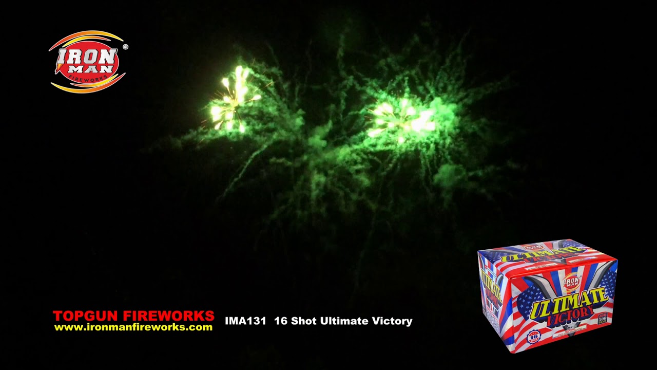 IMA131 Ultimate Victory 16 Shot 500 Gram Cake by Iron Man Fireworks ...