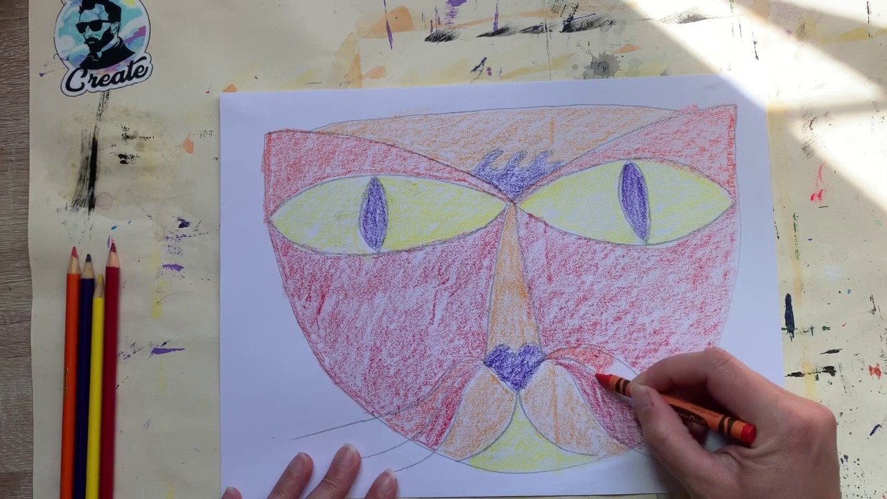 Cat and Bird Drawing - YouTube