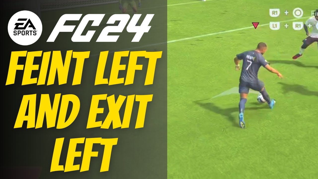 How to Feint Left and Exit Left in EA SPORTS FC 24 - YouTube