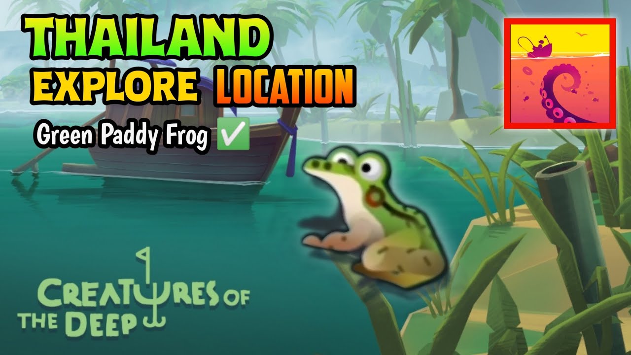 GREEN PADDY FROG THAILAND - CREATURES OF THE DEEP FISHING - YouTube