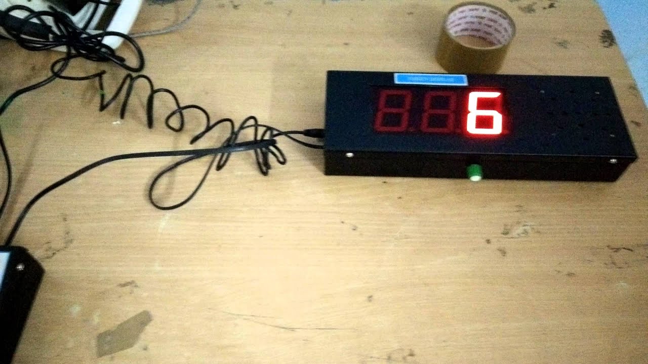 Queue management system 1 counter - YouTube