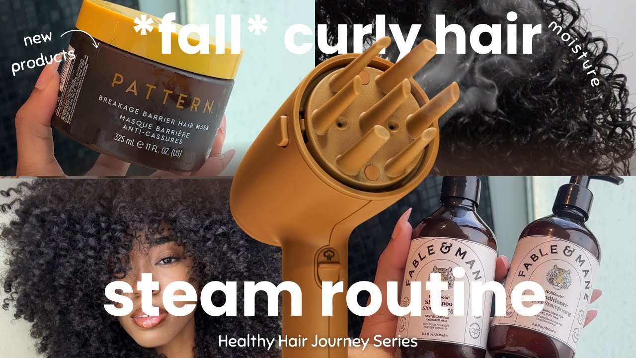 Hair steamer for Natural Hair | curly hair routine | how to grow your ...