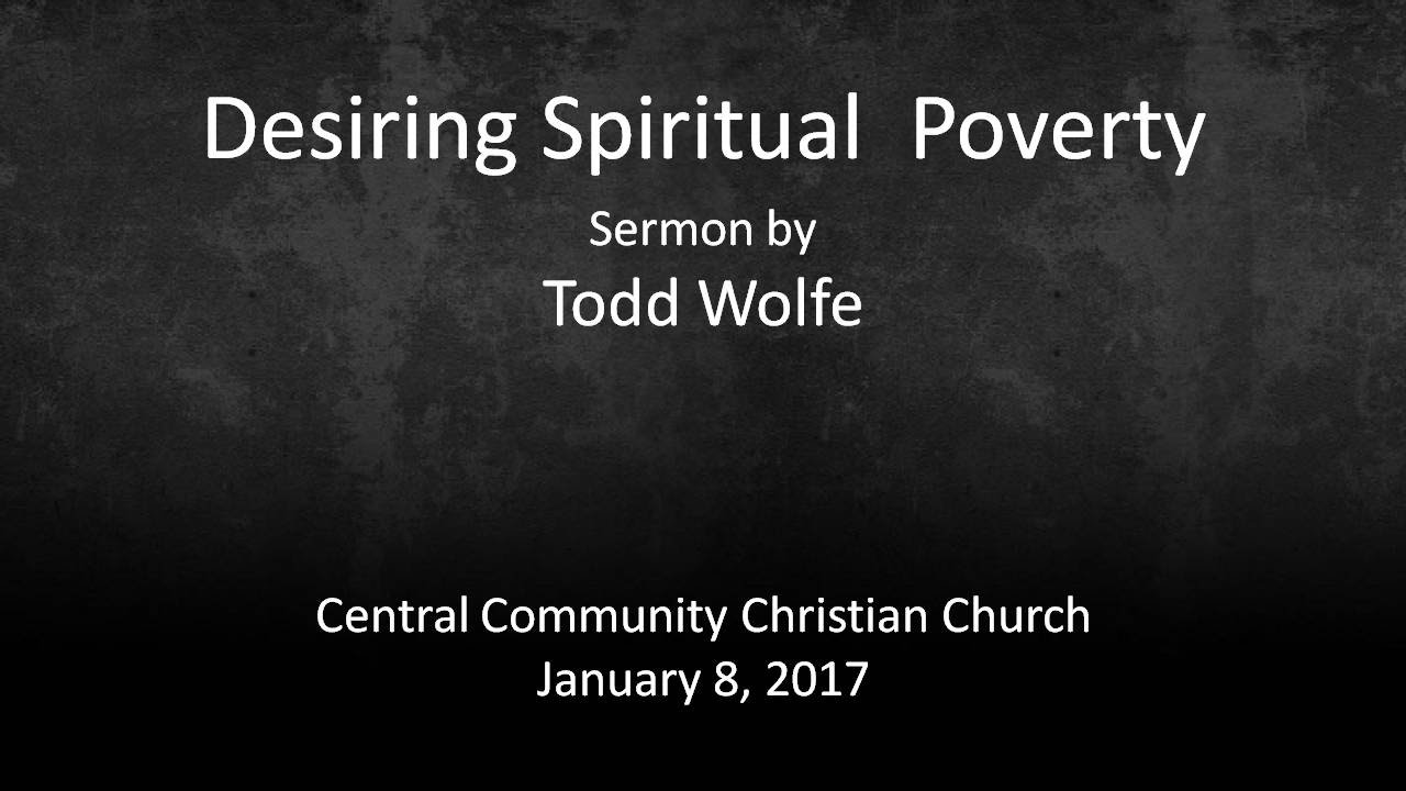 Desiring Spiritual Poverty - YouTube