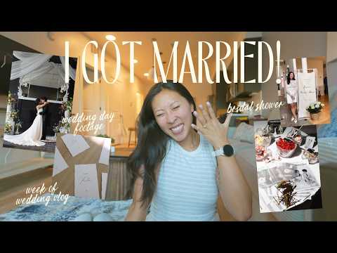 I GOT MARRIED! wedding montage, bridal shower, & days before the wedding vlog