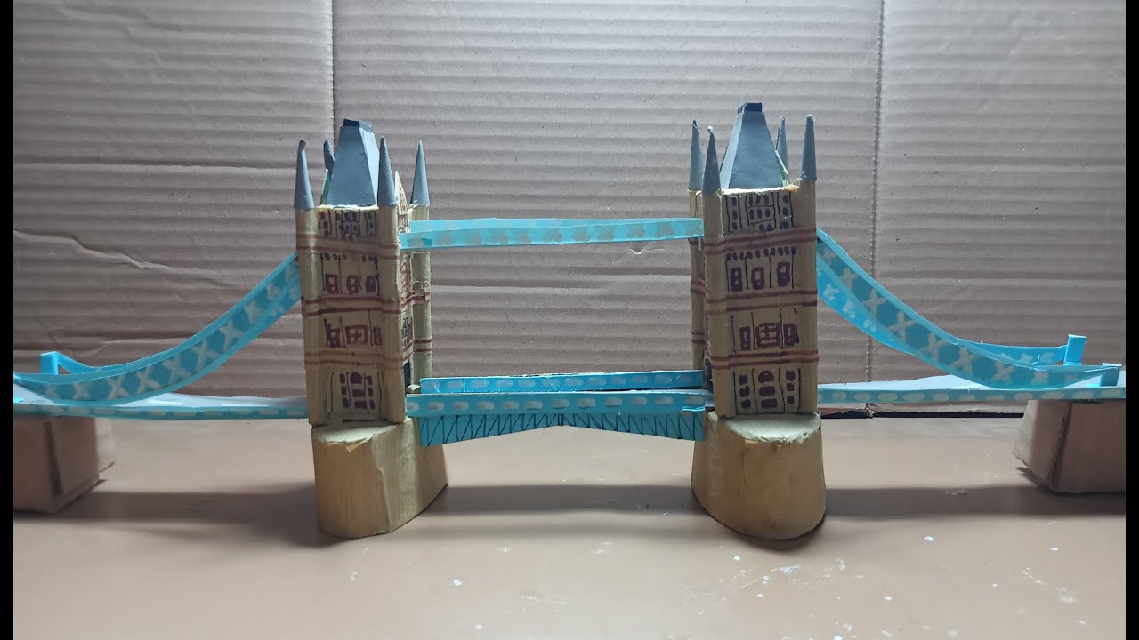 How To Make Handmade Small London Bridge Model - YouTube