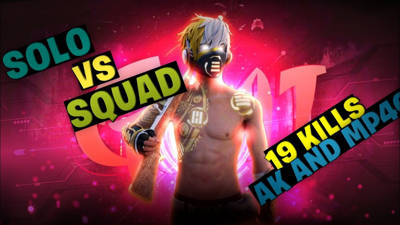 19 kills 💪 solo vs squad in free fire♥️ oppo k10 mobile , impressive ...