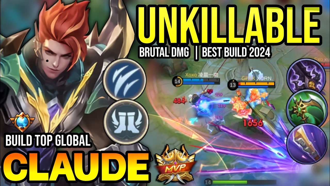 CLAUDE BEST BUILD 2024 | BUILD TOP GLOBAL CLAUDE GAMEPLAY | MOBILE ...