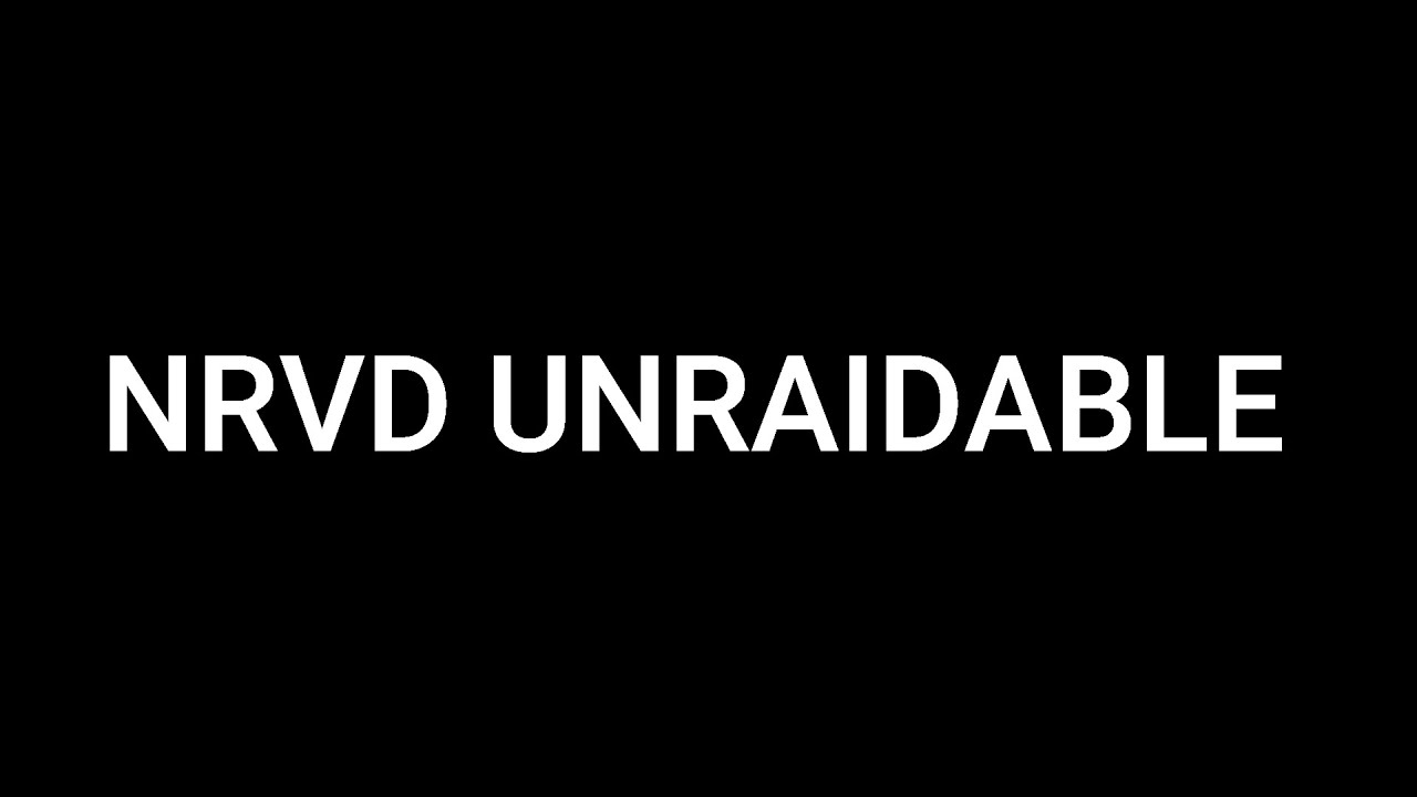 NRVD UNRAIDABLE - YouTube