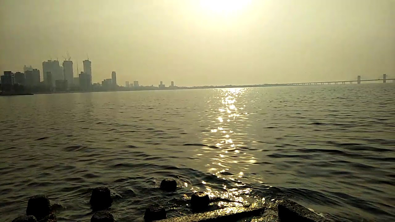 Mumbai Dadar beach view Sea link - YouTube