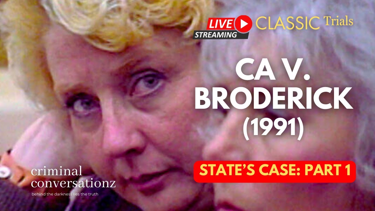 CA V BETTY BRODERICK (1991) via COURT TV - STATE'S CASE - PART 1 - YouTube