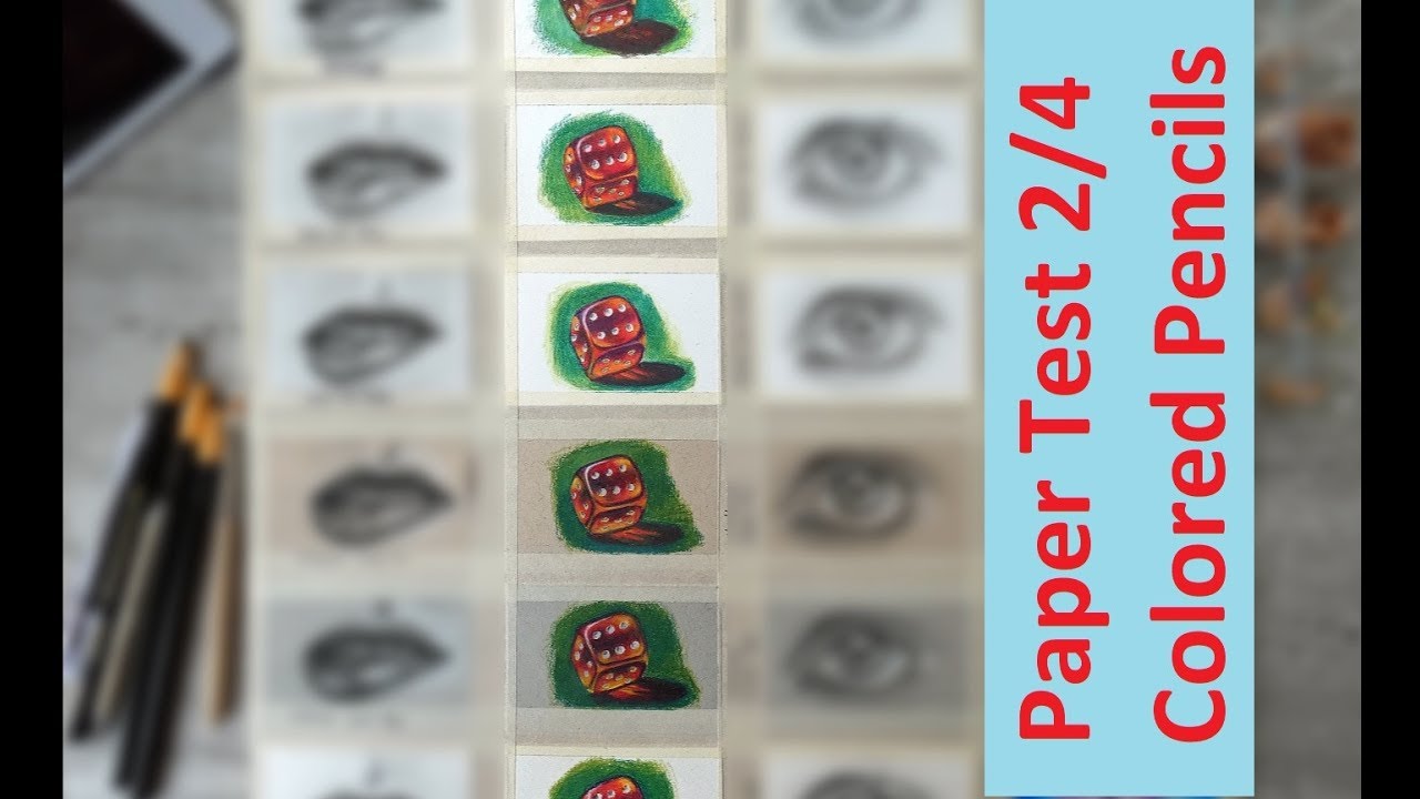 Paper Test and Drawing Tutorial for Colored Pencils - "How To" - YouTube