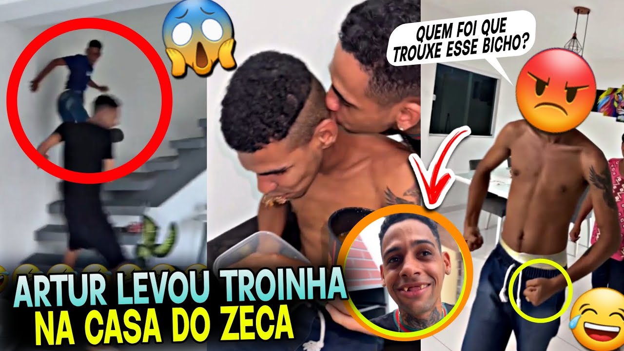 🤣 ARTUR BRAZ LEVOU TROINHA NA CASA DO ZECA ELE FICOU MUITO BRABO 🤬😅 ...