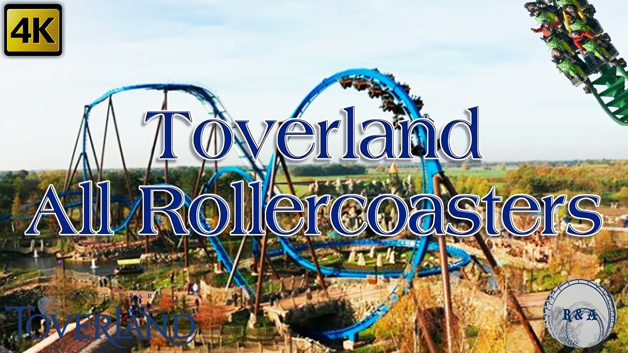 Toverland All Rollercoasters Onride 4K - YouTube