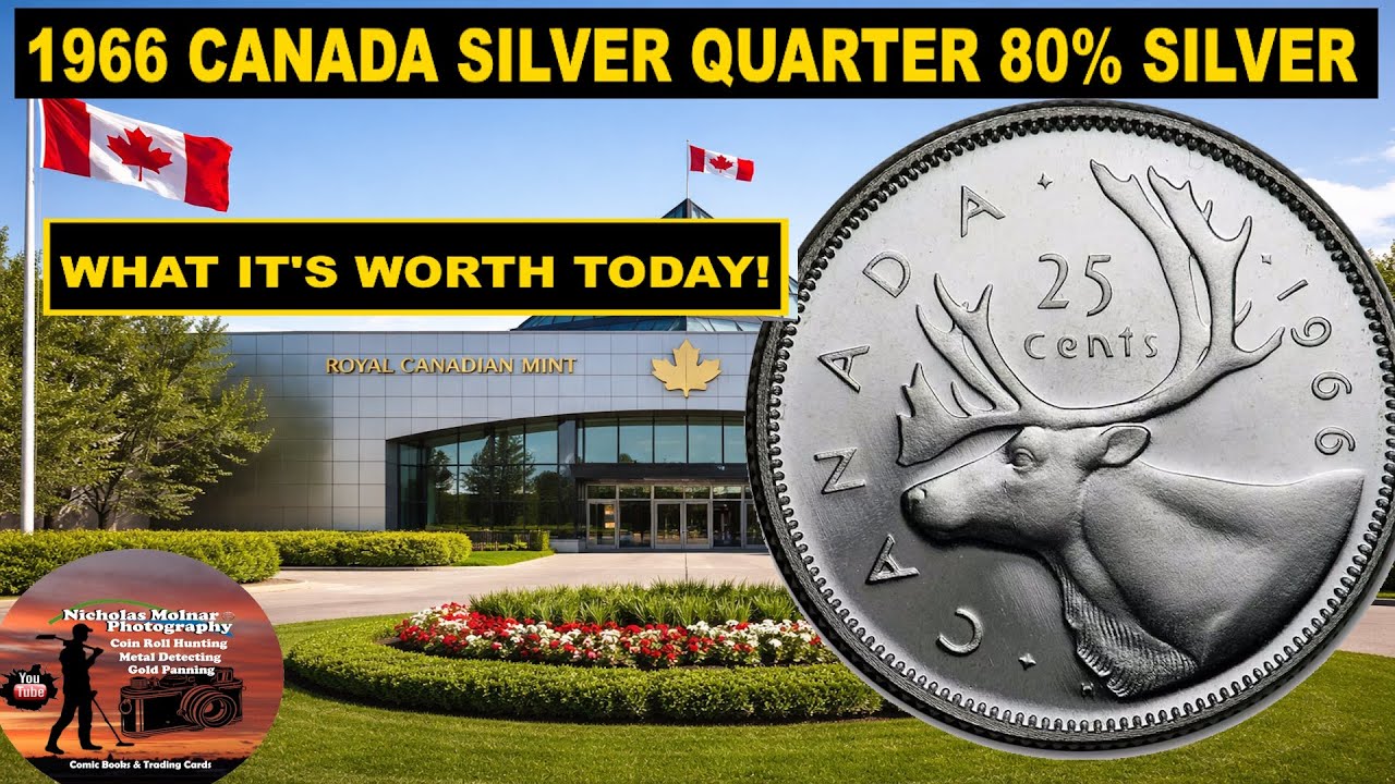 1966 Canada Silver Quarter 80% Silver Content, Specs & Worth Today ...