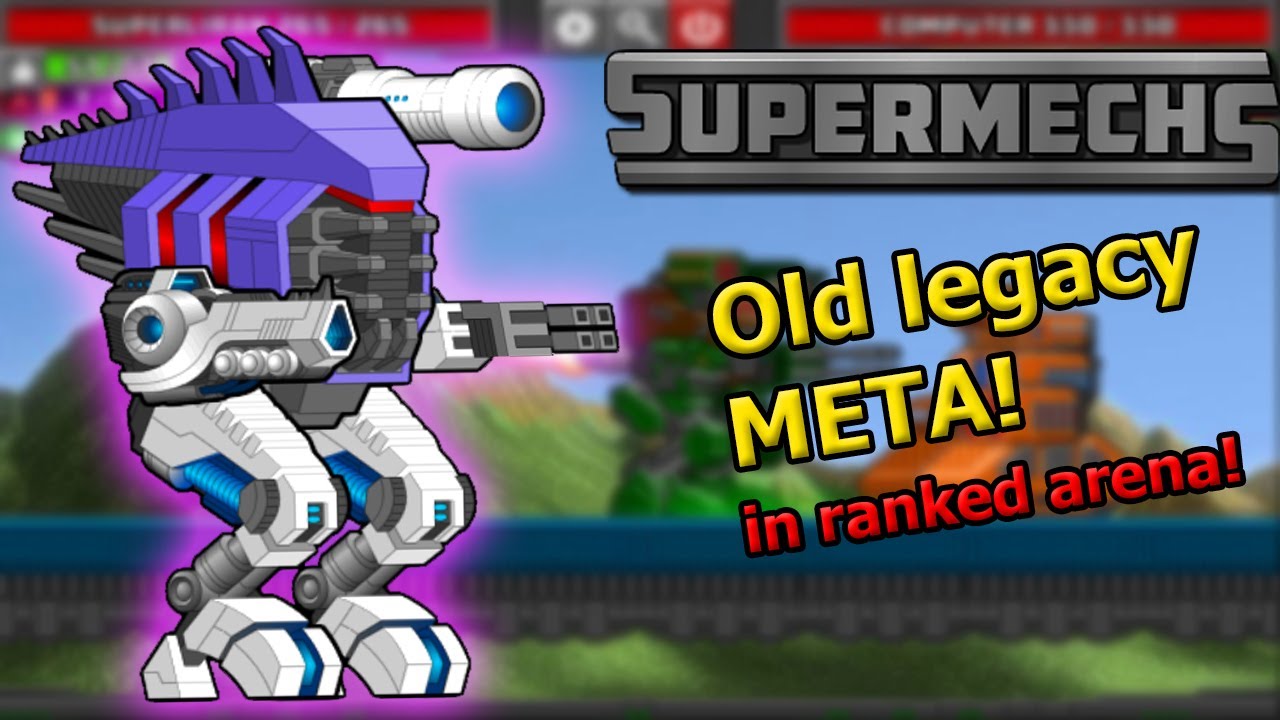 Supermechs - Using an old legacy meta mech in the ranked arena! - YouTube