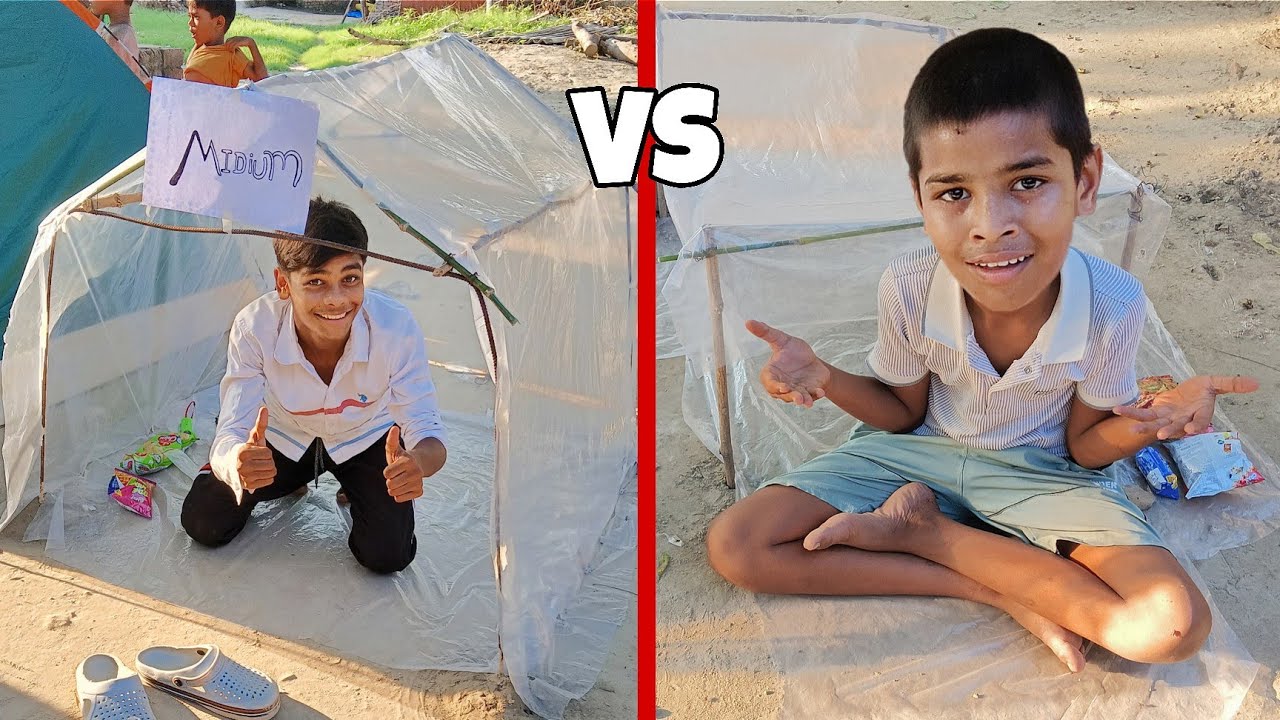 I will stay in a polythene house at night |mini polythene house| - YouTube