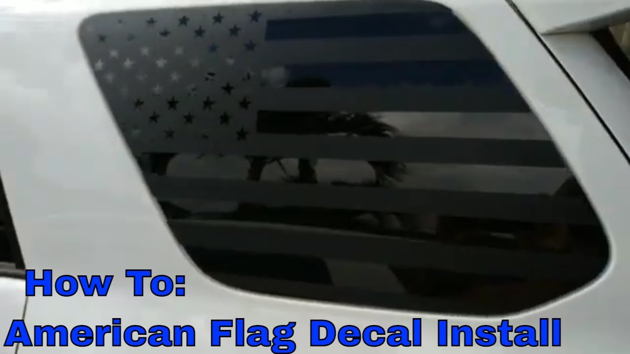 How To Install A Ghost American Flag Decal - YouTube