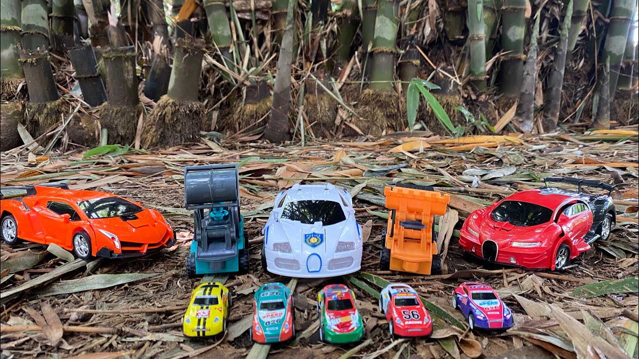 Mencari Mobil Truk Wa Wa di Hutan Bambu. Mainan Mobil Polisi, Mobil ...