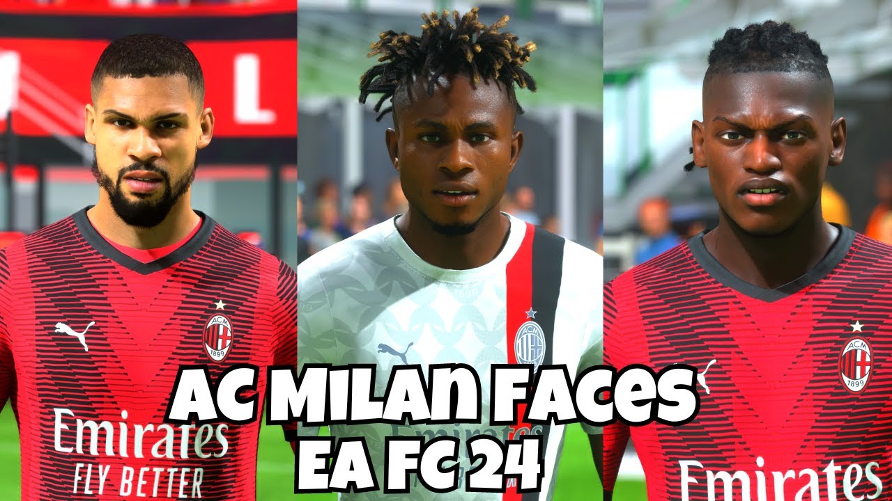 AC Milan Faces and Ratings EA FC 24 - YouTube