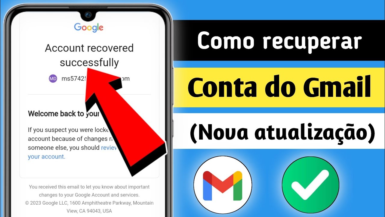 Como recuperar conta do Gmail Recuperação de conta do Google ...