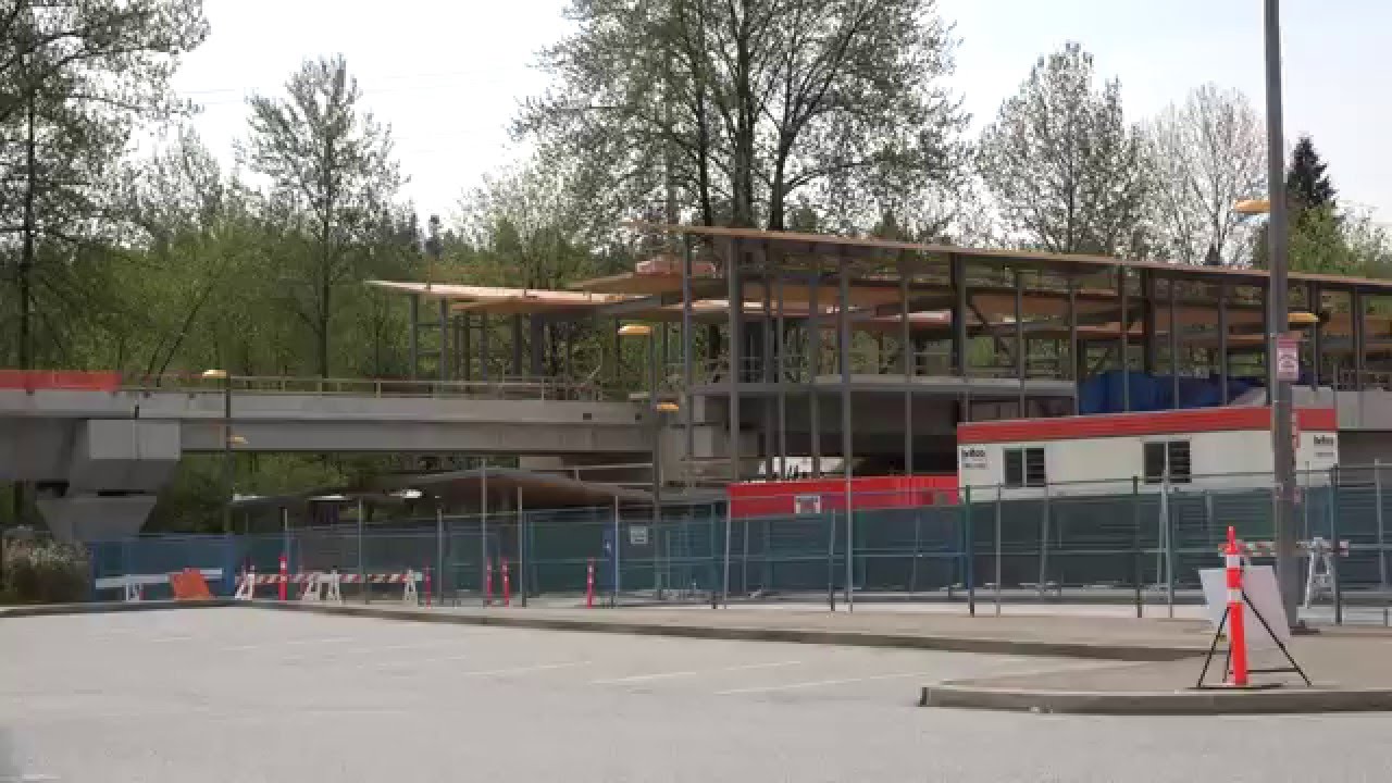 Evergreen Line SkyTrain Coquitlam Station April 18 2015 4K Video BC ...