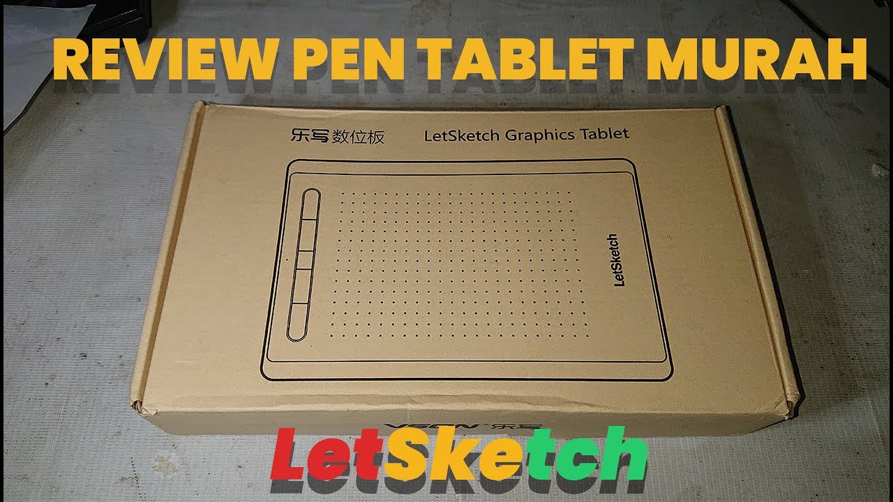 Review Pen Tablet murah dan pemasangan driver - Pen Tablet LetSketch ...