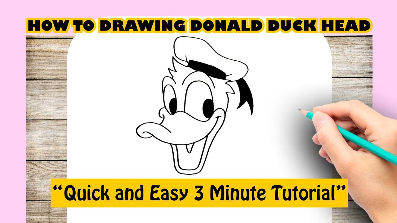 Donald Duck Head Outline