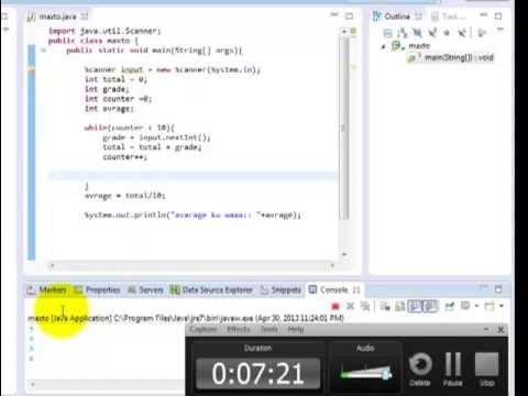 Java Programming Tutorial 21 - Simple Averaging Program - YouTube