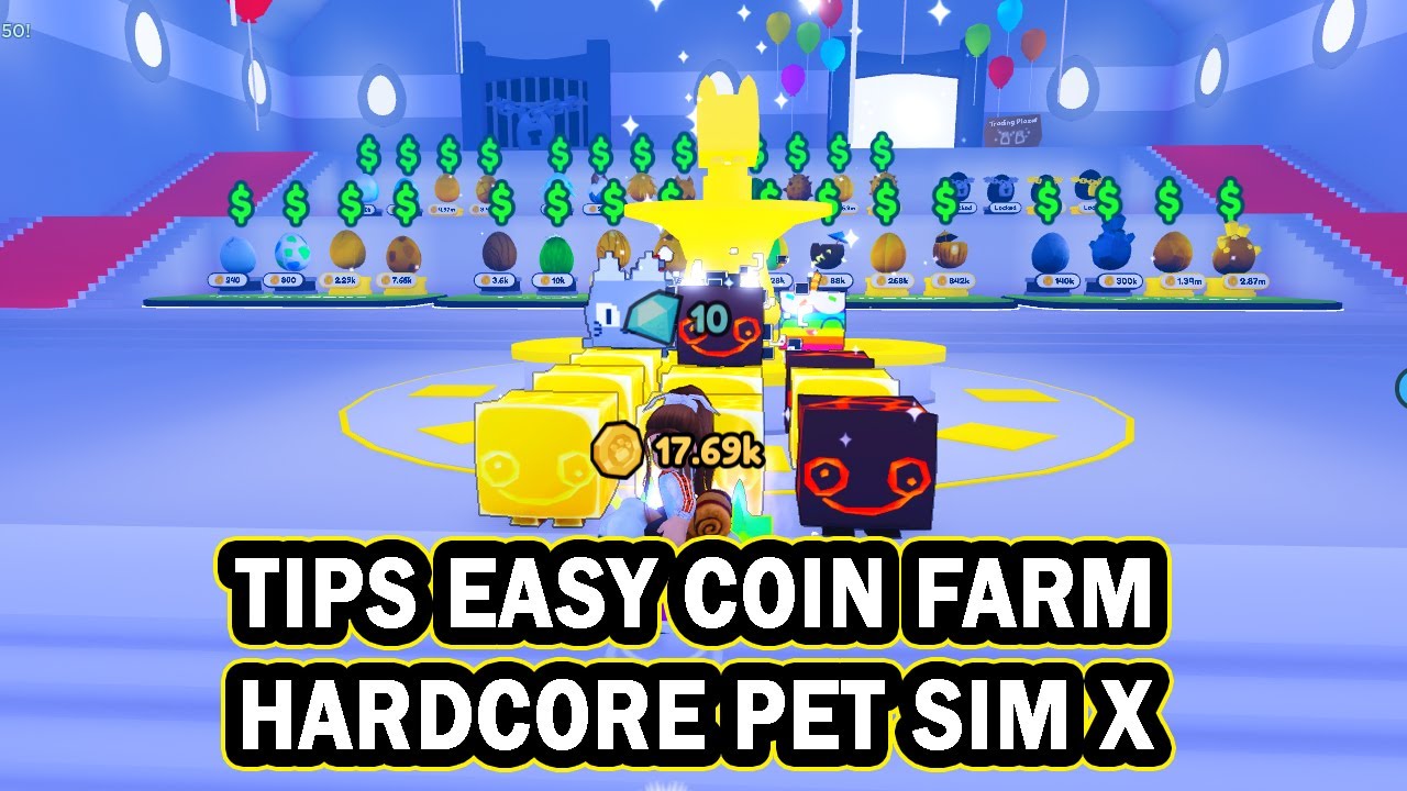 HOW TO FARM COIN FAST HARDCORE PET SIMULATOR X ROBLOX - YouTube