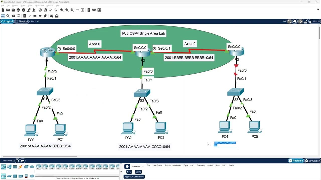 IPv6 OSPF Single Area from start to finish - YouTube