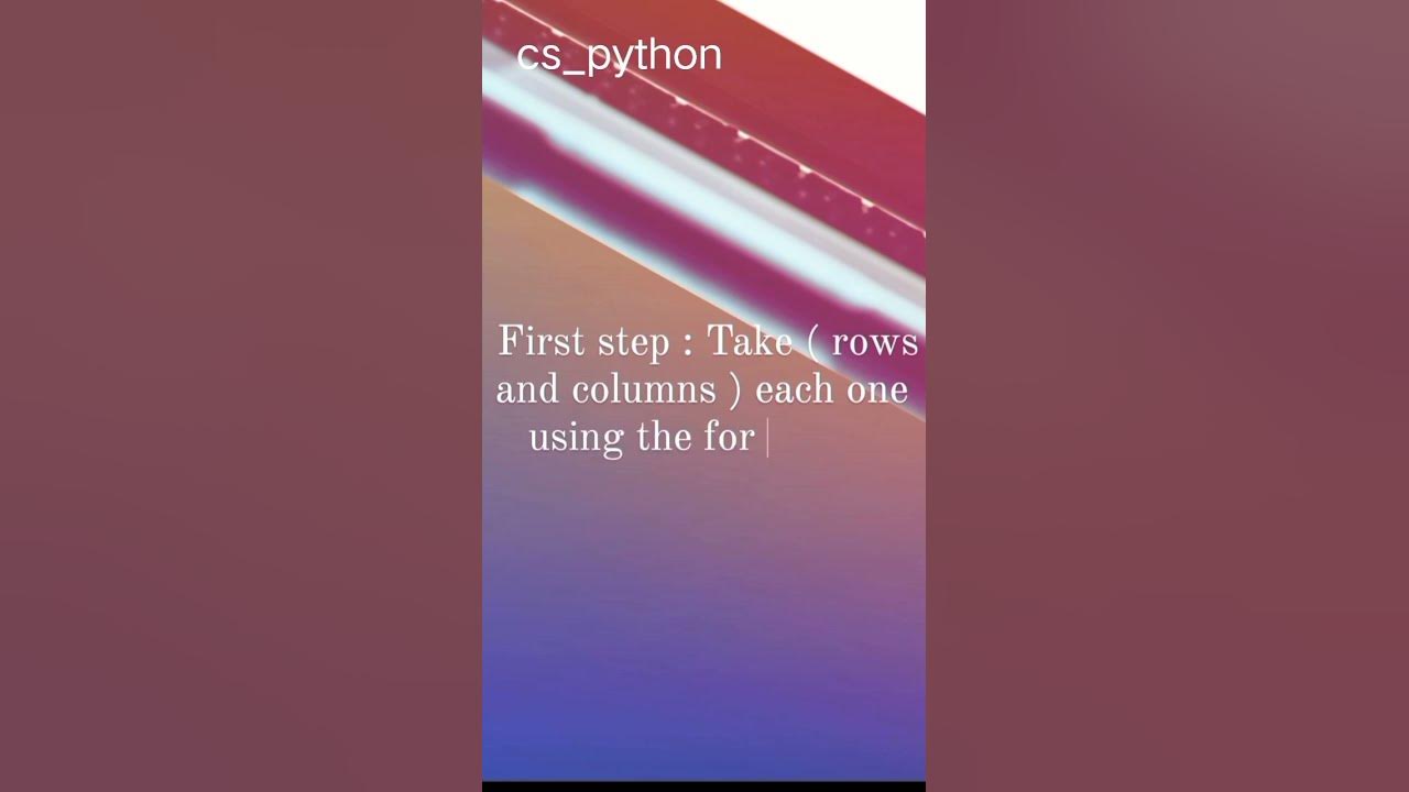 pattern program tips and 4step - YouTube