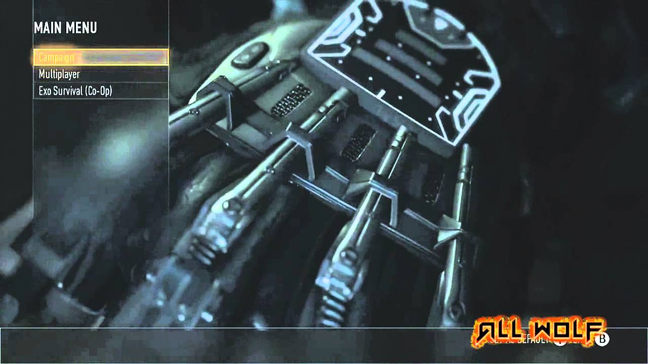 MENU CALL OF DUTY ADVACED WARFARE - YouTube