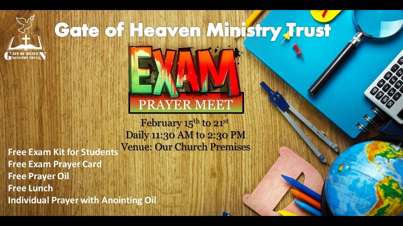 GHMT 21/02/16 (Exam Prayer Meet) - YouTube