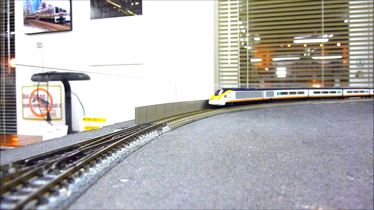 N scale model ICE T roomlight and class373 TGV - YouTube