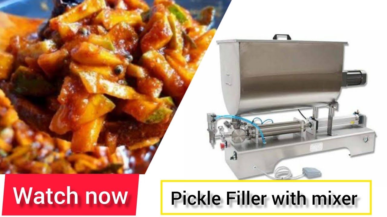 Pickle Filling Machine | semi automatic pickle Filler Machine | अचार फिलिंग मशीन | pickle ...