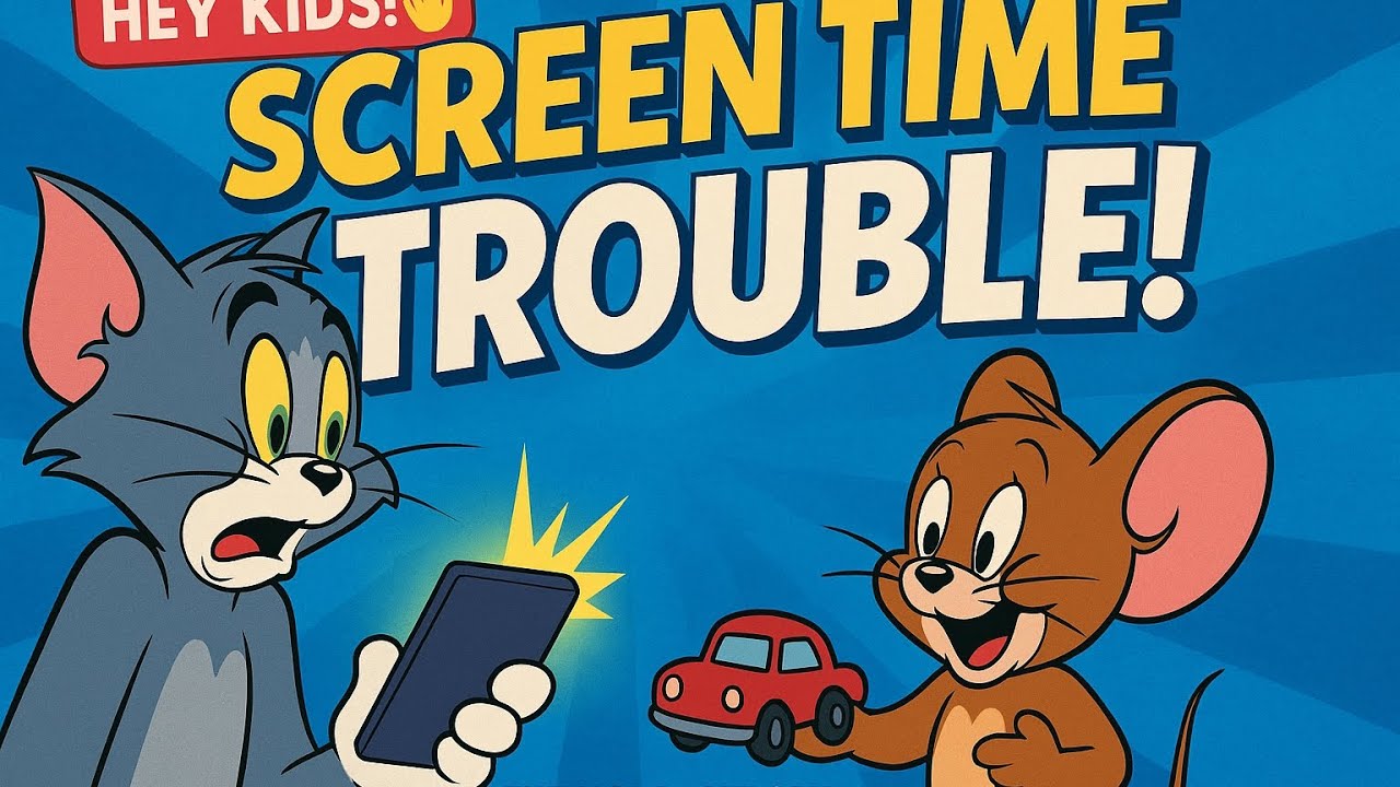 🎮 Tom and Jerry – The Screen Time Trouble! 📱 | Fun Moral Story for Kids ...
