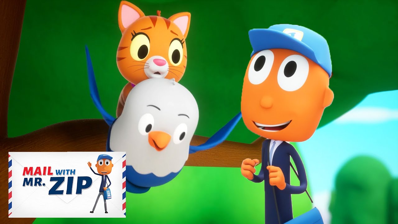 Bird Saves Cat from Tree!! + MORE | @MailWithMrZip |1 HOUR of Fun ...