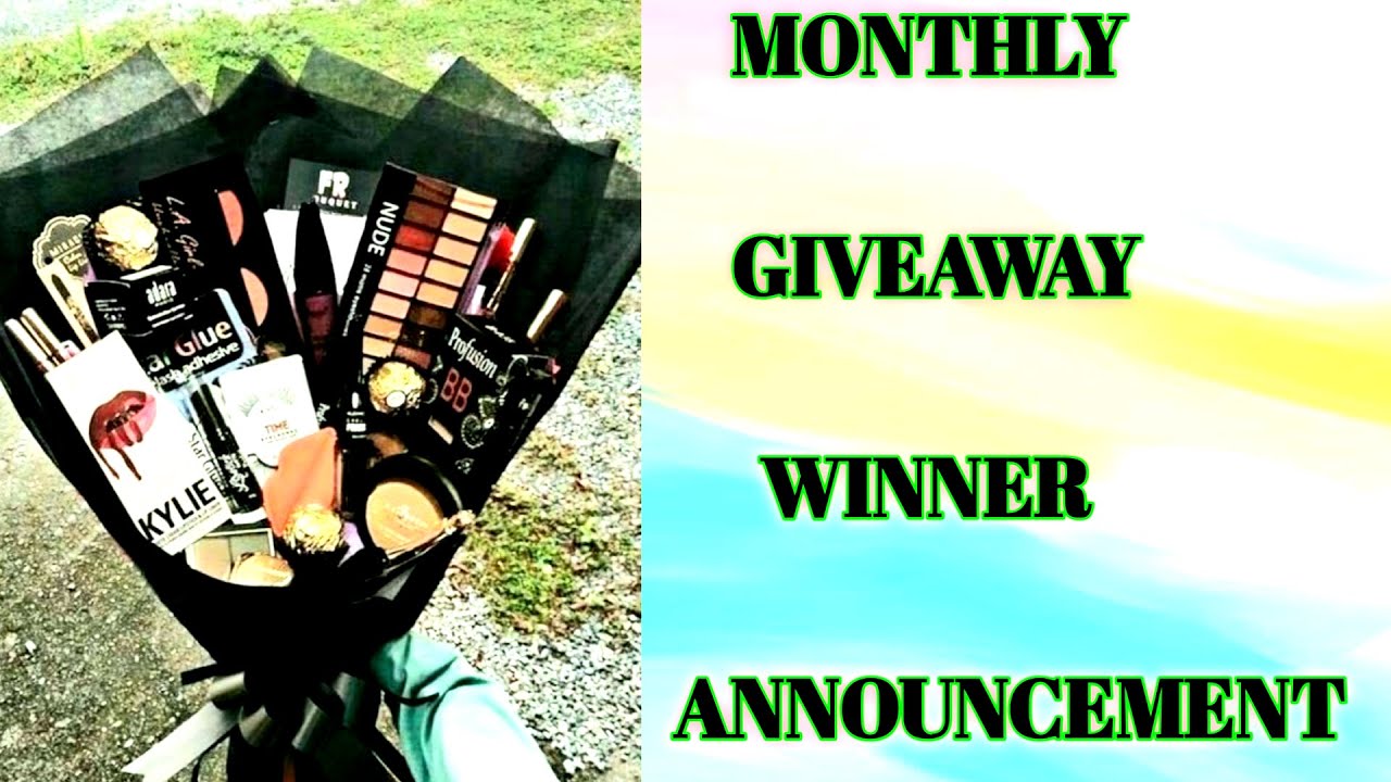 Monthly Giveaway winner Announcement | September Monthly winner's ...