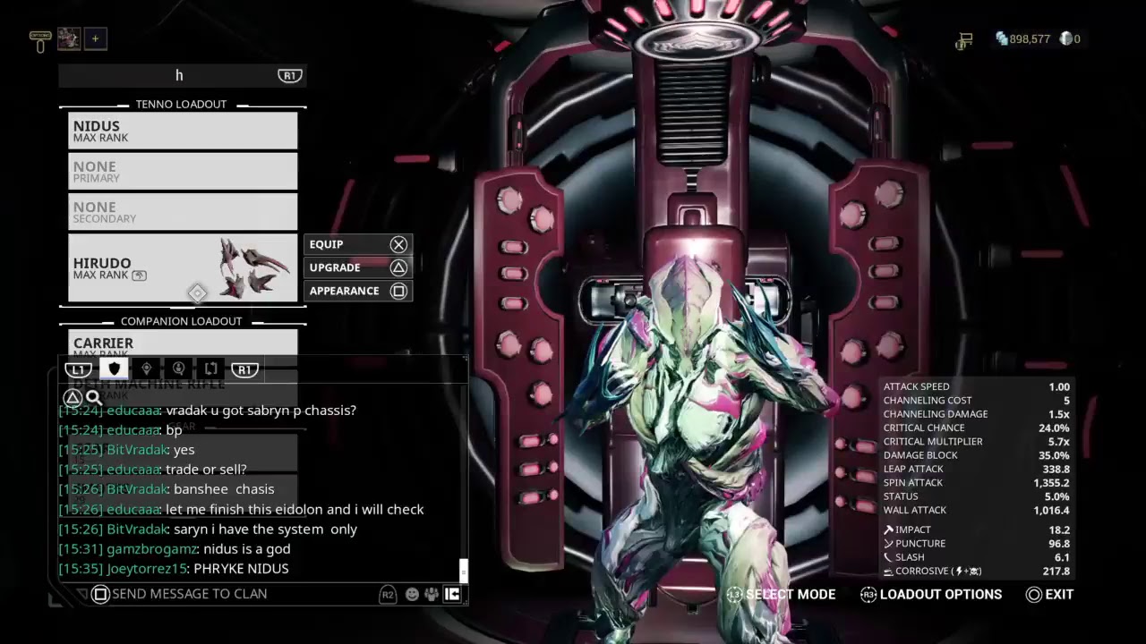 Warframe leveling Up Nidus - YouTube