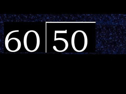 Divide 50 by 60 , decimal result . Division with 2 Digit Divisors . How ...