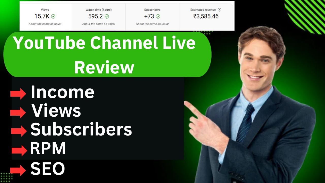 YouTube Channel Live | RPM | YouTube Channel Watch Time | YouTube ...