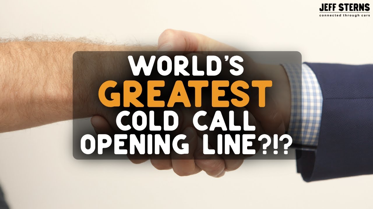 WORLDS GREATEST COLD CALL OPENER | Shared by sales savant - Benjamin ...