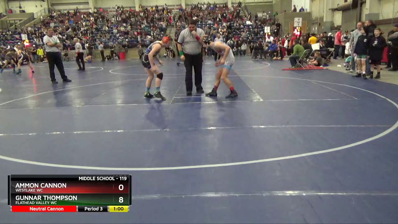 Middle School 119 Ammon Cannon Westlake WC Vs Gunnar Thompson Flathead ...