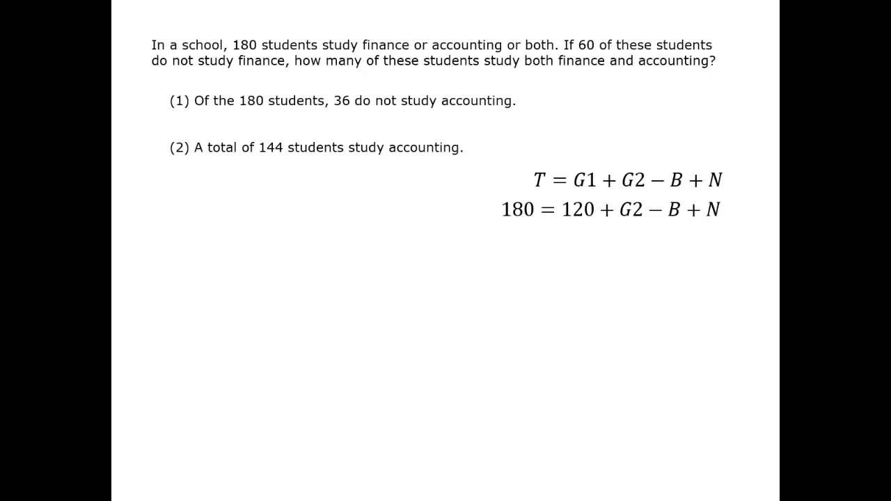 Both Finance and Accounting (Overlapping Sets) - GMAT Free - GFDS142 ...