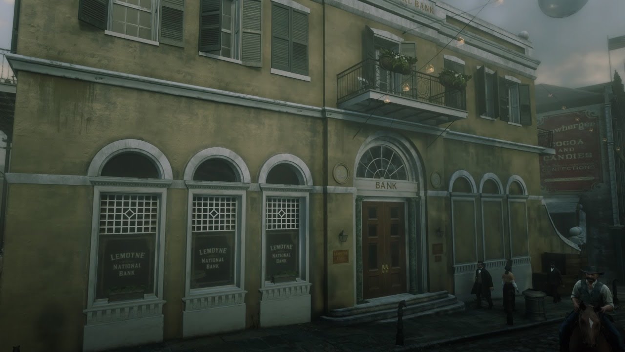 Robbing bank in Saint Denis Red Dead 2 - YouTube
